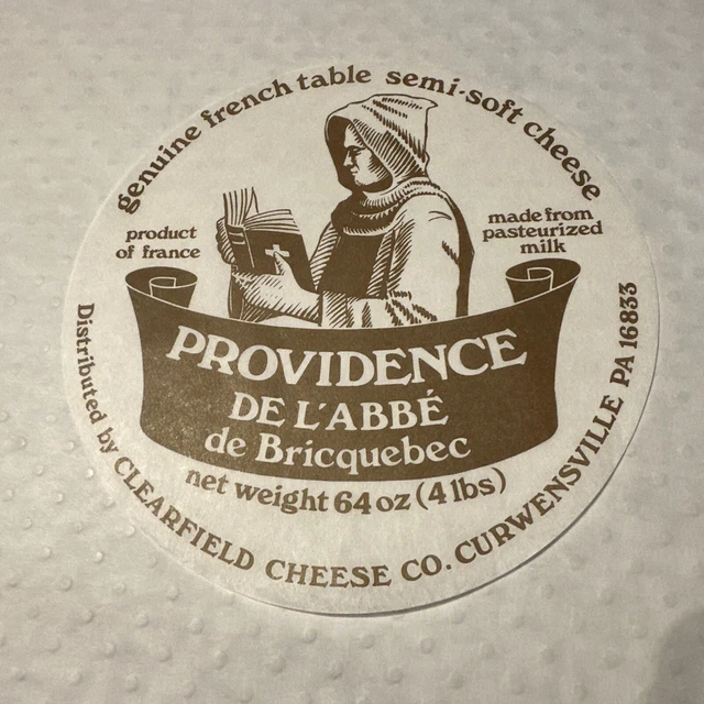 ANCIENNE ETIQUETTE DE Fromage Neuve Providence De L’abbé De Bricquebec ...