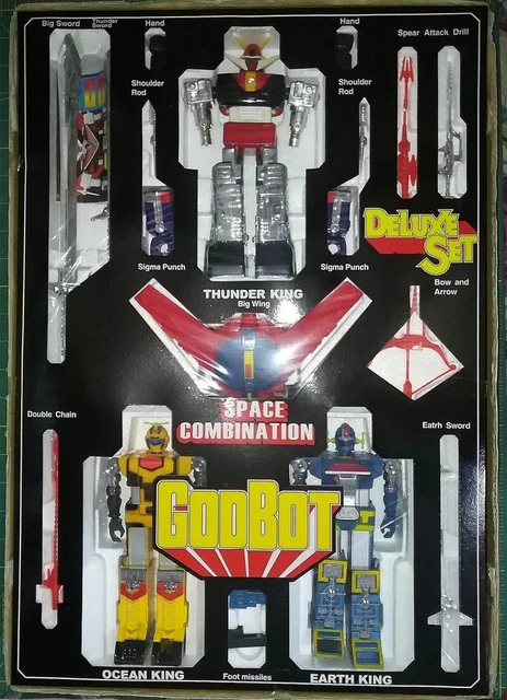 GOD SIGMA GODBOT Space Combination Diecast Metal Vintage 80 Made in ...