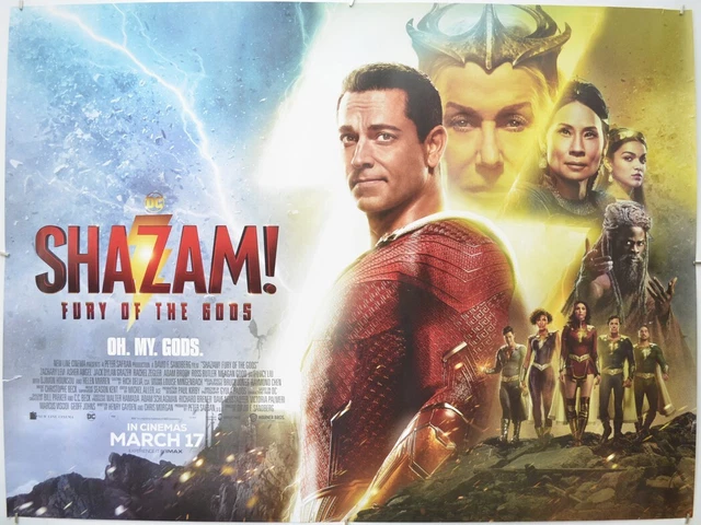 SHAZAM! FURY OF THE GODS (2023) Original Cinema Quad Film Poster - Zachary Levi £7.61 - PicClick UK