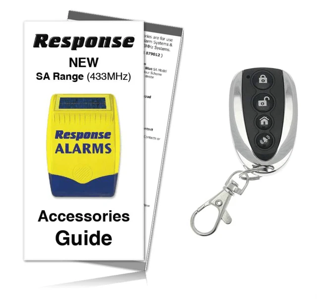 RESPONSE ALARMS SAR / SAURC Executive Remote Control 433MHz & Guide ...