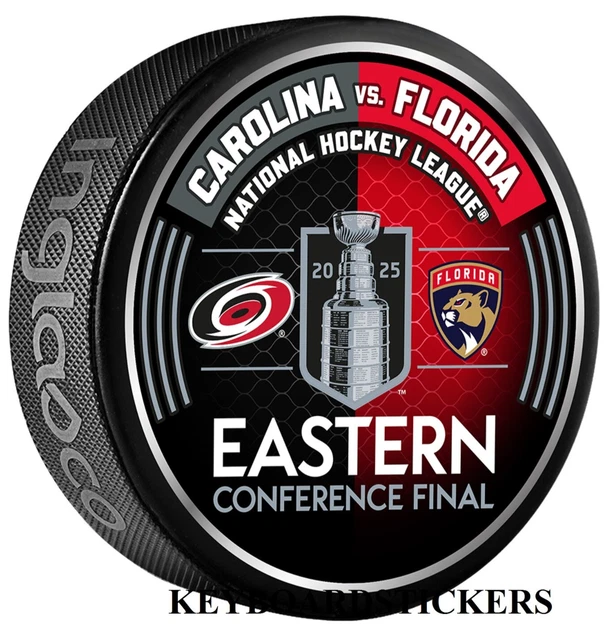 2025 NHL STANLEY Cup Playoffs Eastern Conference Final Puck Carolina vs ...