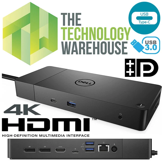 DELL WD19 DOCKING Station - USB-C - 4k - HDMI + 130w Power Supply ...