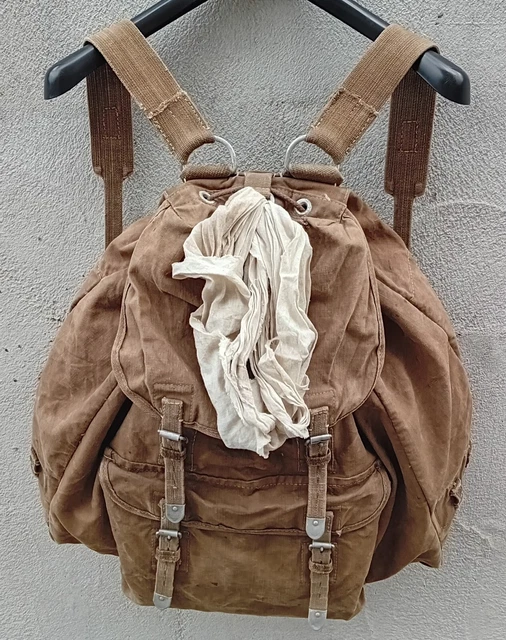 WK2 WW2 GERMAN Luftwaffe Fallschirmjager DAK Tropical Backpack "Sicily ...