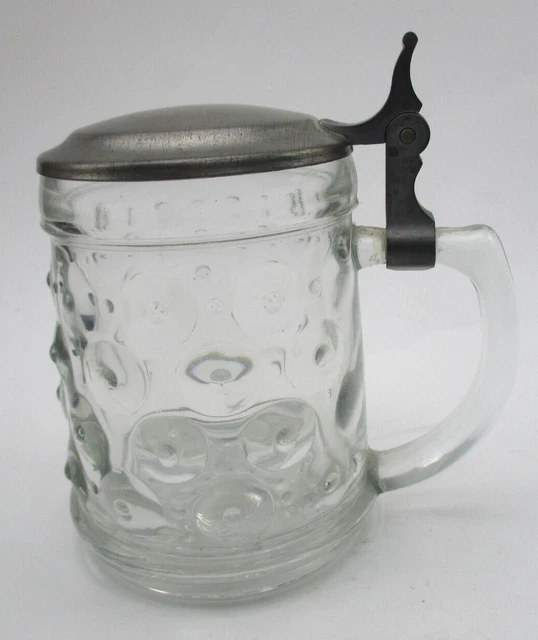 German Beer Tankard Stein Seidel Glass With Rein Zinn Lid £1699 Picclick Uk