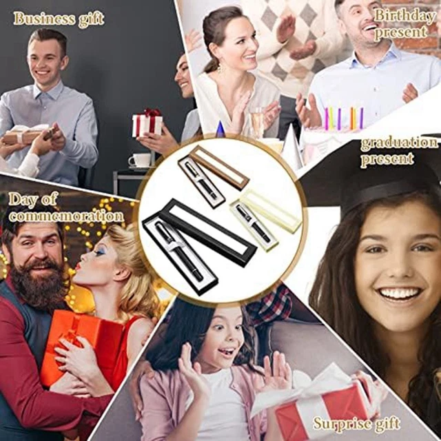 24 PCS PEN Gift Box Empty Pen Cases with Clear Lid Pen Display for8779 ...