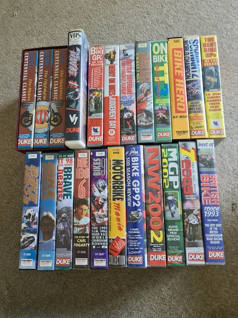 VINTAGE MOTORBIKE RACING VHS Video Bundle 90s 2000s Bike Tapes £14.99 ...