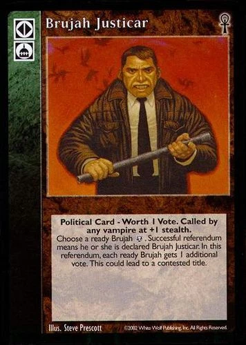 BRUJAH JUSTICAR - Political Action / Vampire The Eternal Struggle VTES ...