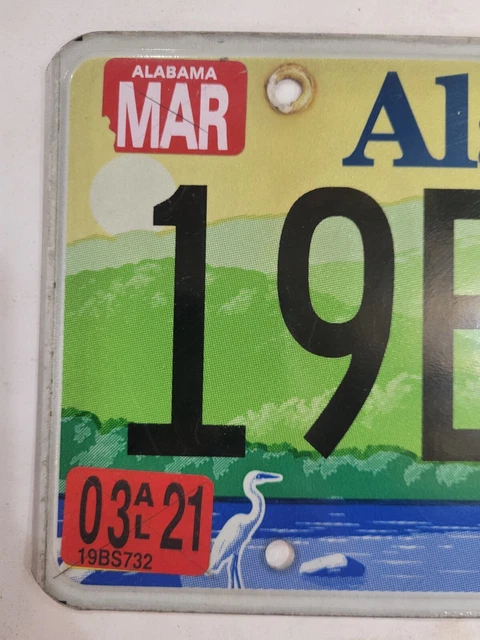 ALABAMA LICENSE PLATE 🔥Free Shipping🔥 19Bs732 ~Lake & Mountain Graphic ...