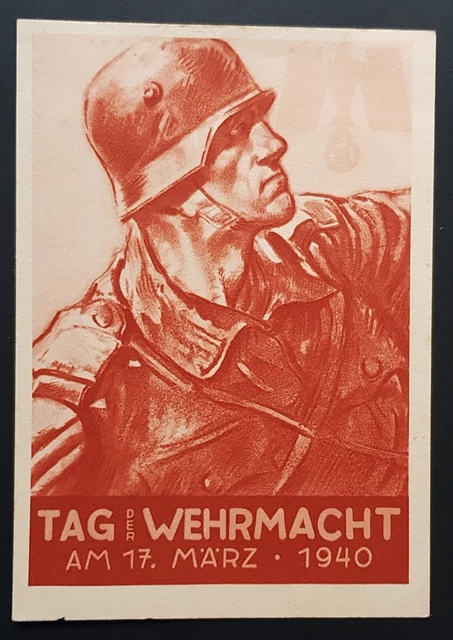 GERMAN ORIGINAL WW2 1940 Postcard Tag Der Wehrmacht Unused Rare £57.92 ...