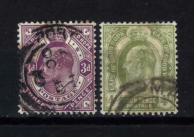 CAPE OF GOOD Hope Stamp Lot Sc 67-68 / SG 74-75 - King Edward VII KEVII ...