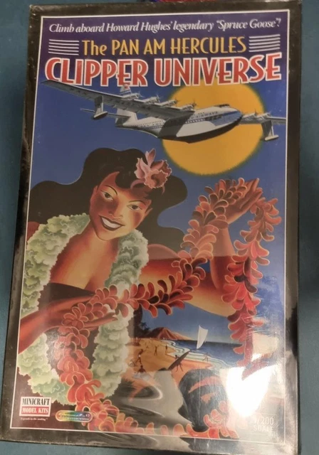 MINICRAFT SCALE MODEL kit Pan AM Hercules Clipper Universe 1:200 Seale ...