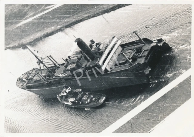 FOTO KRIEGSMARINE SCHIFF Emsstrom mit Schleppern M1.79 EUR 34,90 ...