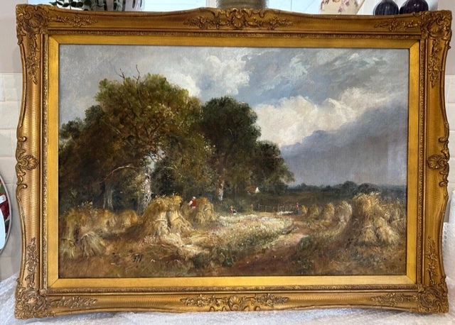 LARGE RESTORED ORIGINAL Oil Painting by James Price 1842-1876 ...