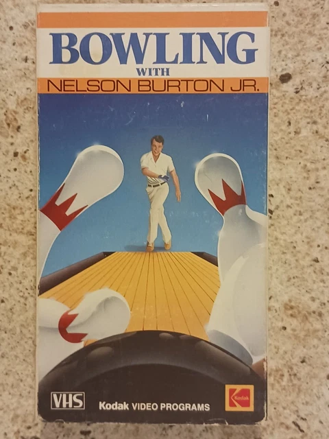 &BOWLING WITH NELSON Burton JR" VHS Video Tape 1985 52 minutes $5.95 ...