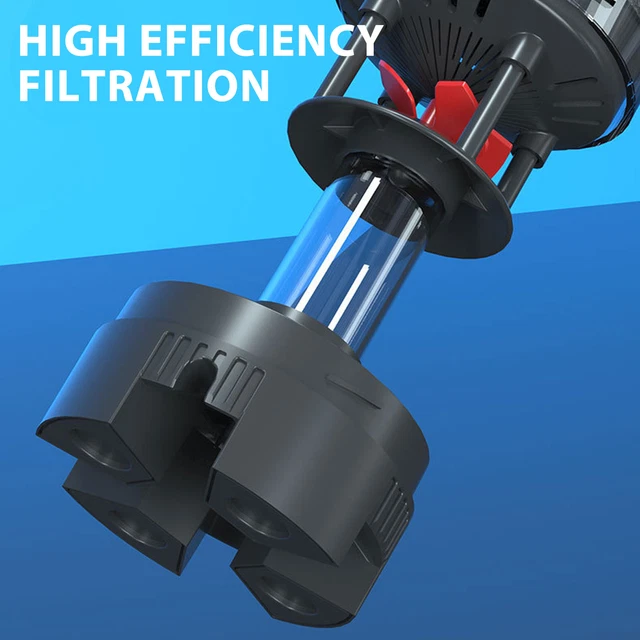 (UK PLUG 220V)AQUARIUM Internal Filter Compact Aquarium Oxygen Pump ...