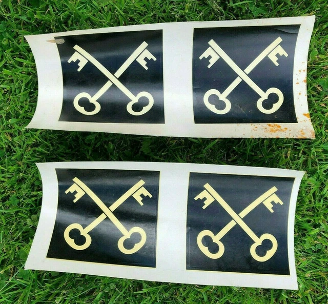 WW2 BRITISH ARMY Vehicle Div Sign Transfers X4 Large Originals Unused 2 ...