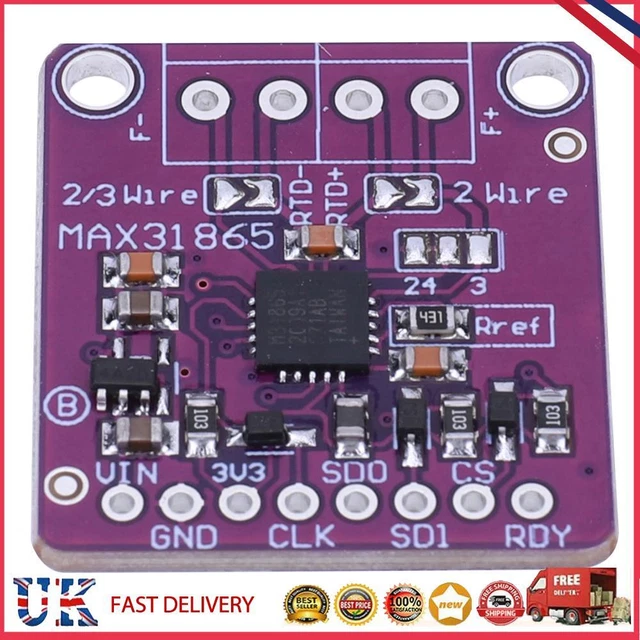 MAX31865 PT100/PT1000 RTD Thermocouple Temperature Detector Sensor ...