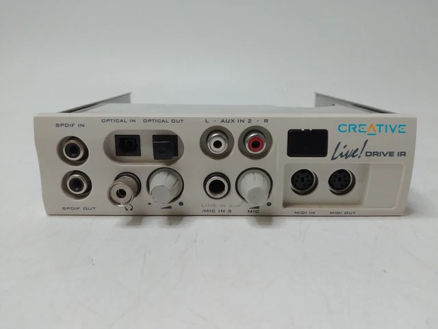 CREATIVE LABS LIVE! Drive IR, Sound Blaster Audio Card Hub SB0010 $59. ...