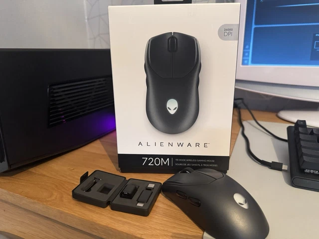 ALIENWARE TRI-MODE WIRELESS Gaming Mouse AW720M (Dark Side of the Moon ...