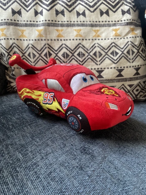 DISNEY STORE PIXAR Lightning McQueen Plush Soft Toy Car Walt Disney ...