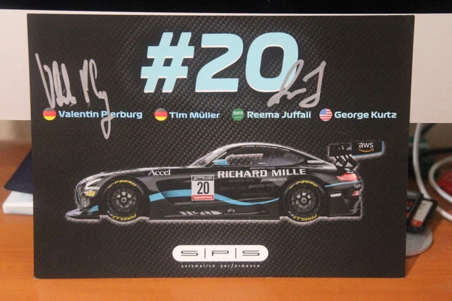 REEMA JUFFALI #20 SPS Automotive Performance Mercedes GT3 Signed Driver ...