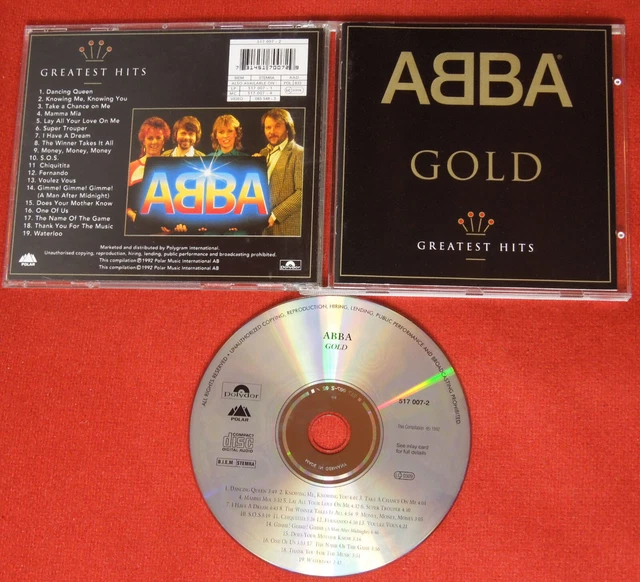 ABBA GOLD GREATEST Hits 1992 GERMANY CD oop early press AGNETHA Super ...