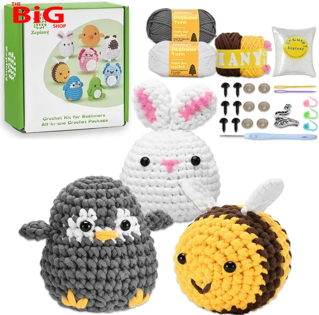 CROCHET KIT FOR Beginners,Amigurumi Crochet Animal Kit,Crochet Starter ...