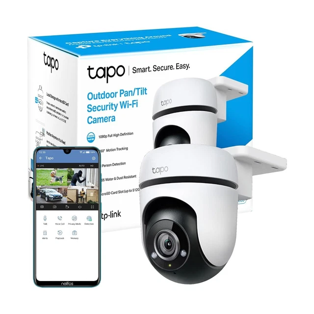 TP-LINK TAPO C500 1080p Outdoor Wi-Fi Camera 360° Night Vision, Cloud ...
