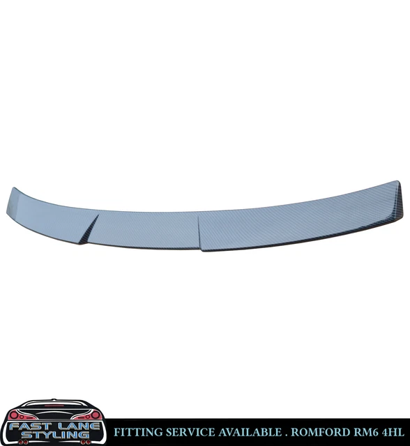AUDI A4 B9 Saloon Rear Window Roof Spoiler Rs Style Carbon Fibre Look ...