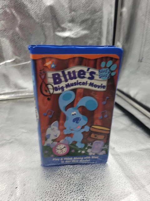 Blues Clues Blues Big Musical Movie Vhs 2000 Nick Jr Clamshell Case