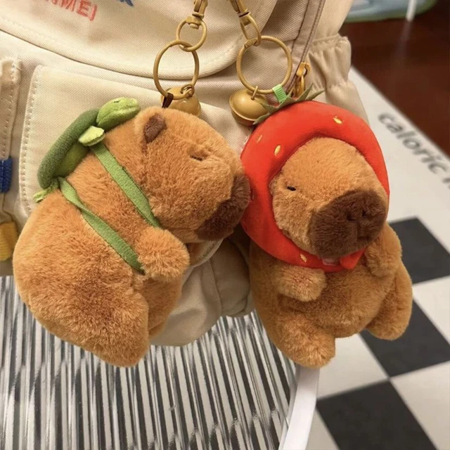 CAPYBARA DOLLS KEYCHAIN Cute Plush Capybara Key Ring for Backpack ...