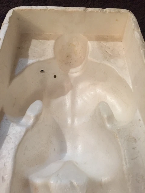 RARE VINTAGE 1976 Kenner STRETCH ARMSTRONG Styrofoam Coffin Insert Both ...