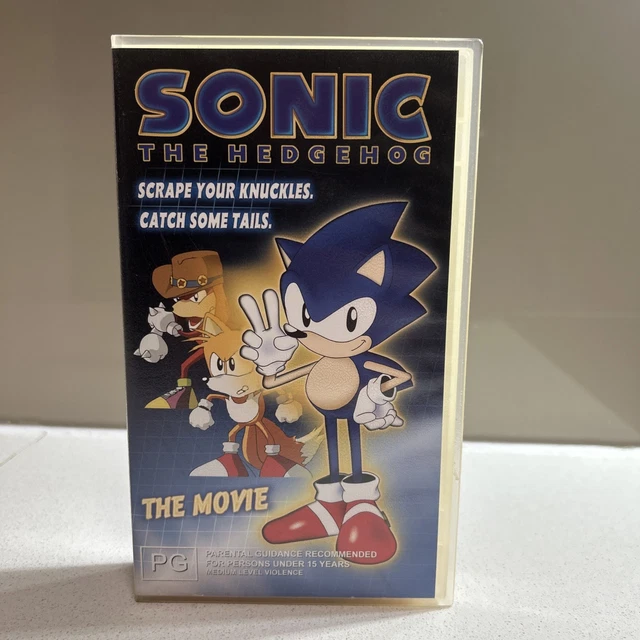 SONIC THE HEDGEHOG - The Movie White VHS 1999 Madman PAL Video Tape ...