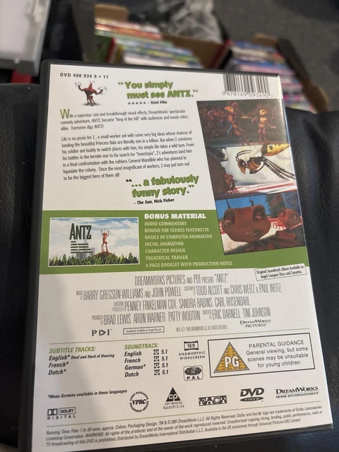 ANTZ DVD - DreamWorks Classic Animation £4.99 - PicClick UK