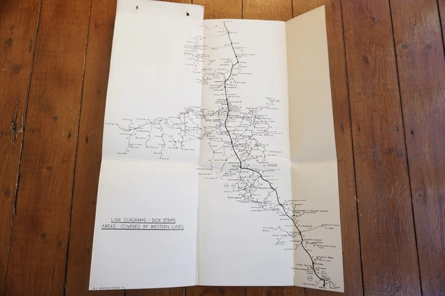 WESTERN LINES SIDE Strip Areas Railway Track Plan Map EUR 18,52 ...