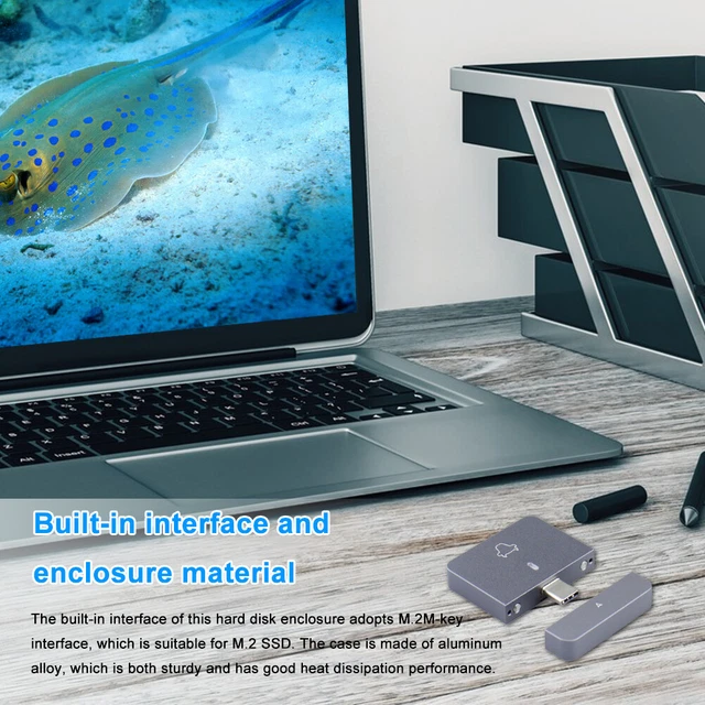 M.2 NVME 2230 SSD Enclosure USB3.2 Gen2 External SSD Case M Key for M2 ...