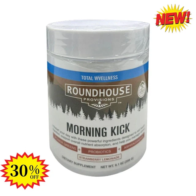 MORNING KICK, GREENS Superfood Powder Supplements with Ashwaganda ...