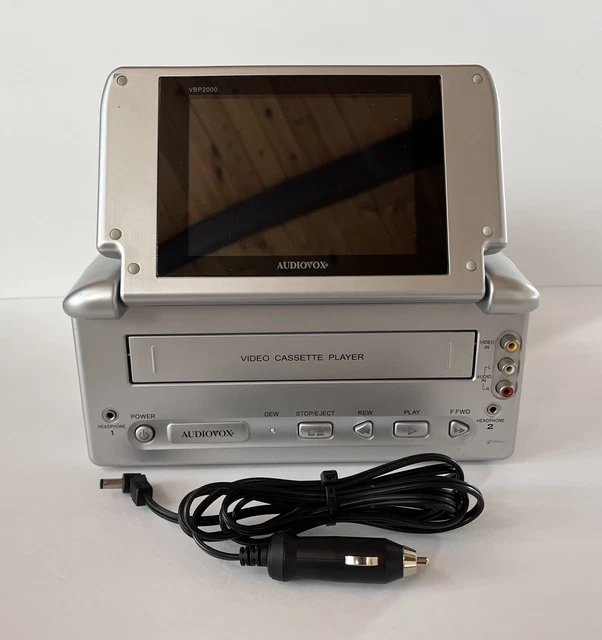 AUDIOVOX VBP2000 PORTABLE VHS Player & LCD Monitor Tested Works £94.74 ...