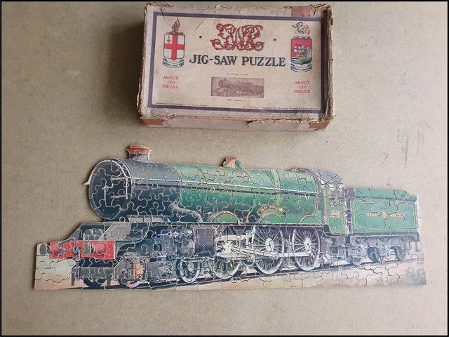 GWR JIGSAW PUZZLE KING GEORGE V Loco 150 Pieces Vintage Wooden Chad ...