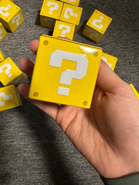 SUPER MARIO BROS Question Mark Mystery Coin Box - Empty - LOT of 23 ...