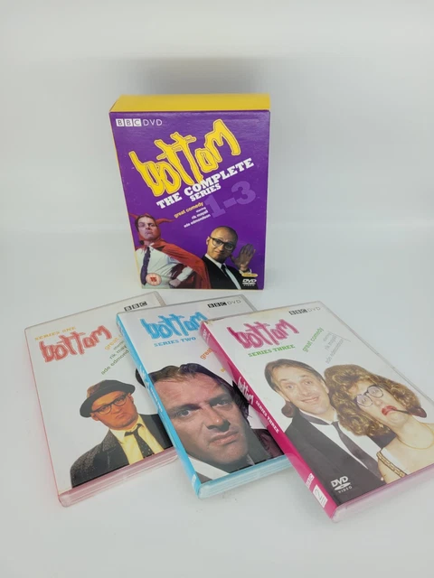 BOTTOM THE COMPLETE Series BBC DVD boxset- Rik Mayall - Ade Edmondson £ ...