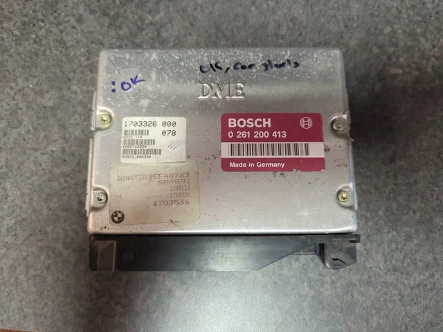 BMW E34 E36 ecu Bosch 0261200413 original MB50B25 fourgon simple 1993 ...