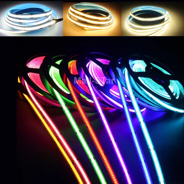 Rgb Cob Led Strip Lights Dc12v 1 10m Led Light For Car Boat Room