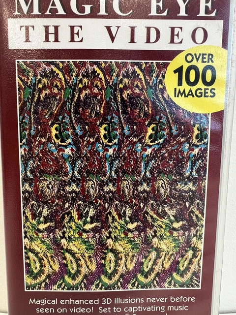 MAGIC EYE THE Video Vhs Over 100 Images To Find 3D Illusions Vintage ...