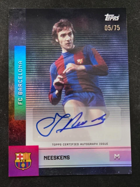 NEESKENS /75 AUTO Topps Barcelona Team Set 25/26 £52.67 - PicClick UK