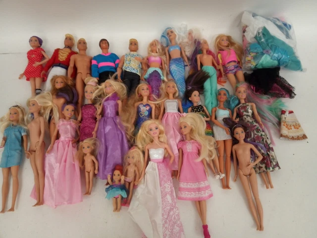 LARGE ASSORTED BARBIE Doll Lot - 25+ Dolls & Accessories £9.99 ...