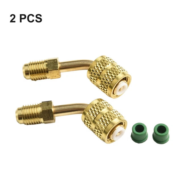 R410A ADAPTER SET 1/4 SAE to 5/16 SAE Brass Couplers for Mini Splits ...
