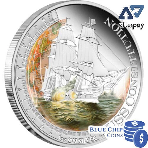 2012 $1 SHIPS That Changed The World U.s.s Constitution 1Oz Silver ...