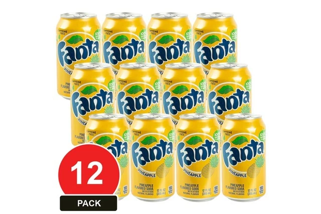 USA CANS 355ML FANTA PINEAPPLE Pack 12 $44.95 - PicClick AU