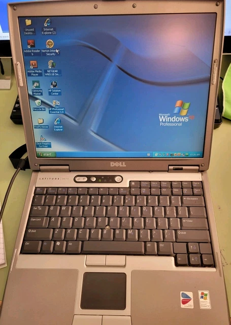 DELL LATITUDE D610 Laptop Intel Pentium Vtg All Original Windows XP ...